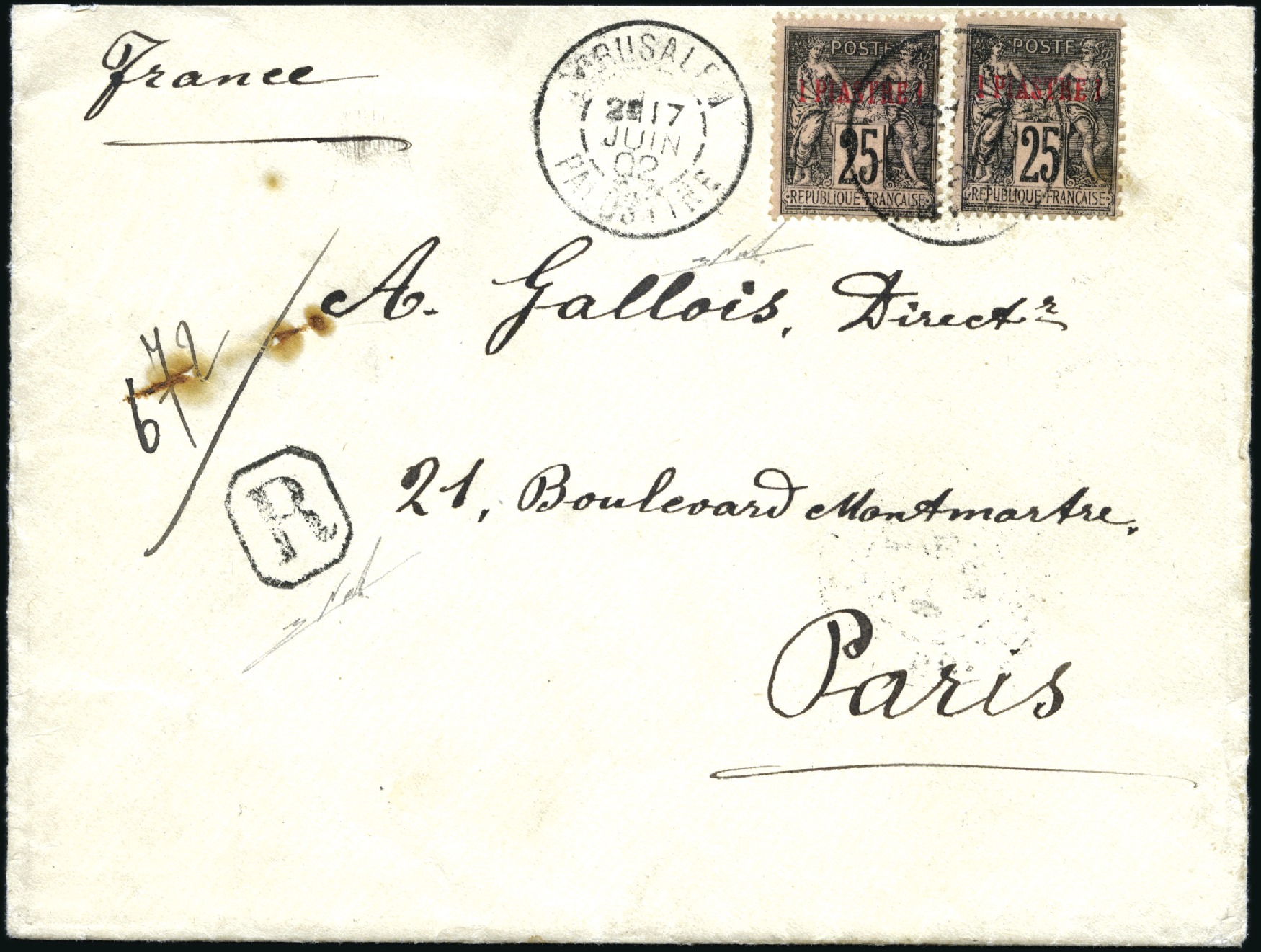 French Levant Post Stamp Auctions